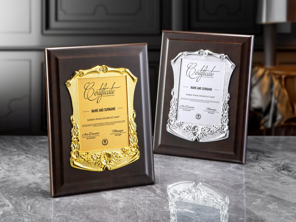 Custom Trophy Plaque, Wooden Trophy Plaque, Achievement Award, Business ...