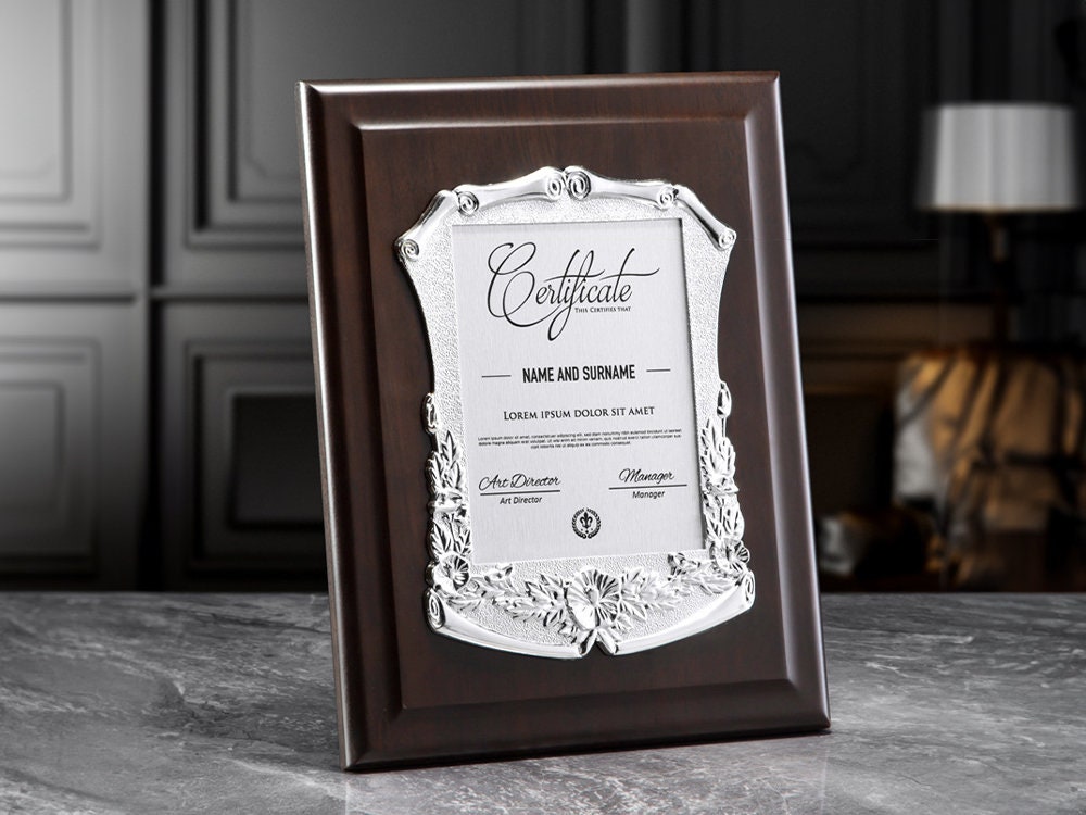 Custom Trophy Plaque, Wooden Trophy Plaque, Achievement Award, Business ...