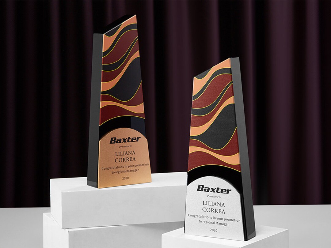 Custom Trophy, Add Logo, Free Typography, Employee Award, Achievement ...