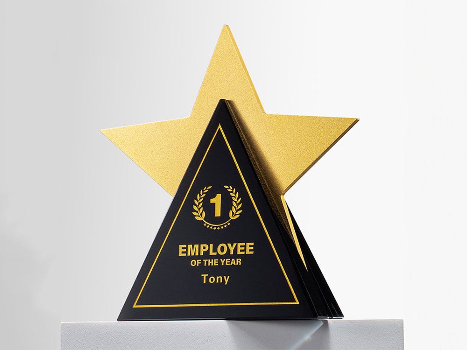 Custom Trophy, Add Logo, Employee Award, Achievement Award, Business ...