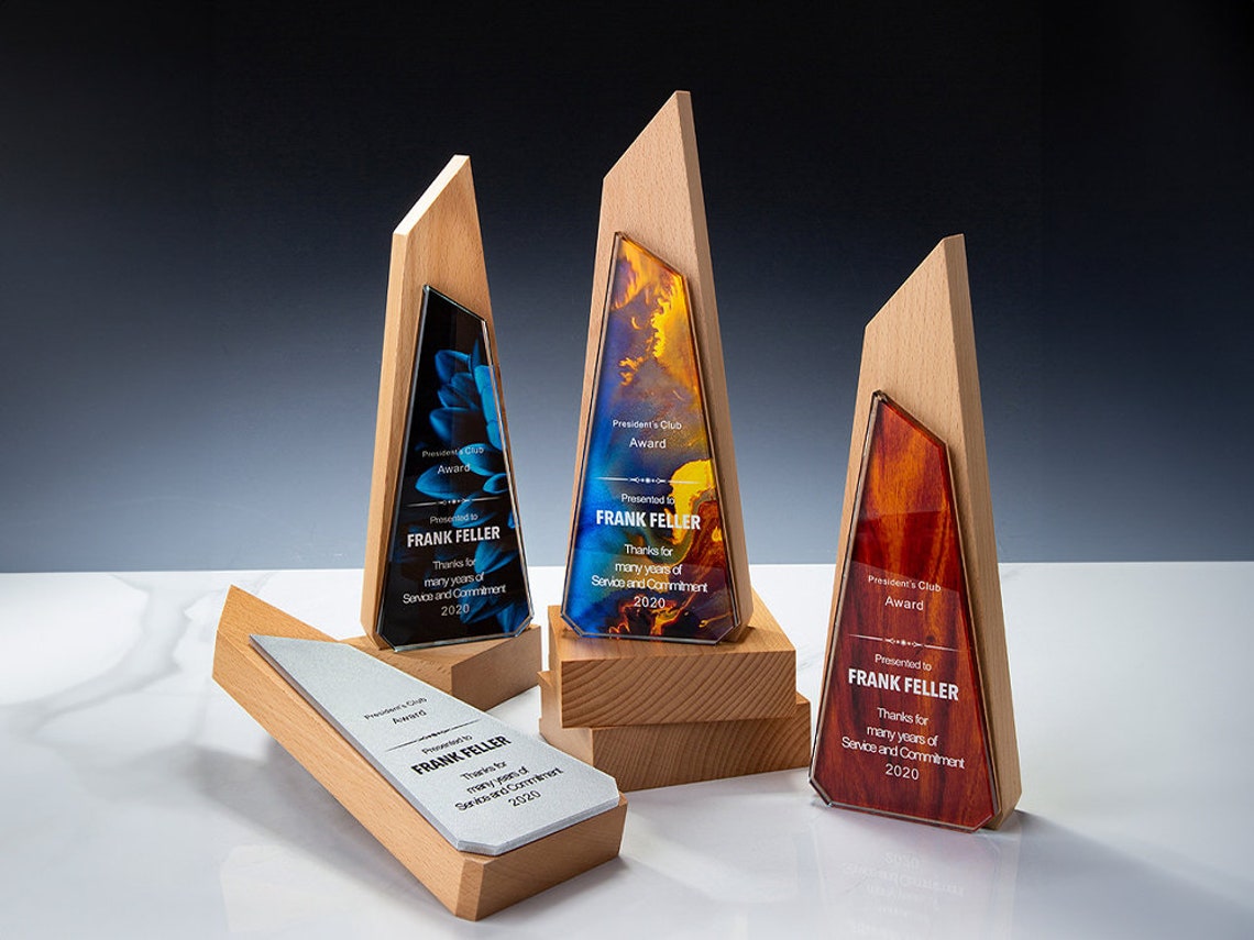 Custom Trophy, Add Logo, Free Typography, Employee Award, Achievement ...