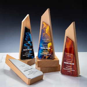 Custom Trophy, Add Logo, Free Typography, Employee Award, Achievement ...