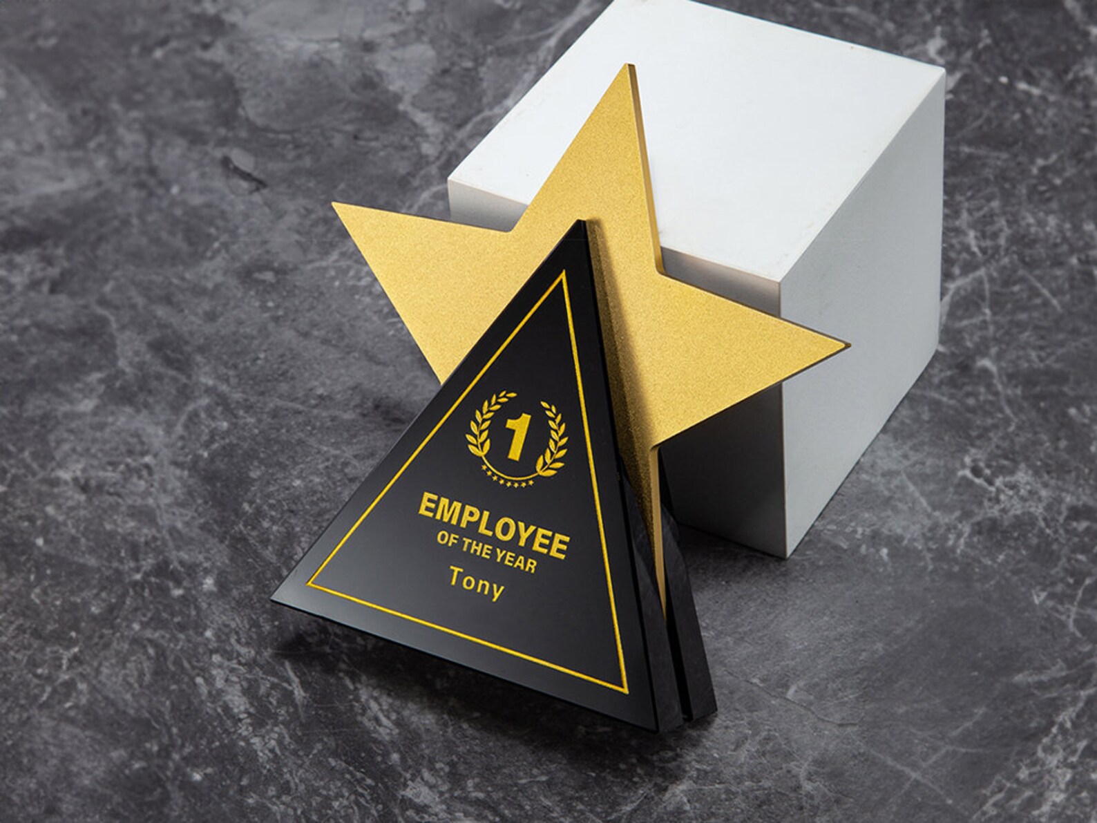 Custom Trophy, Add Logo, Employee Award, Achievement Award, Business ...