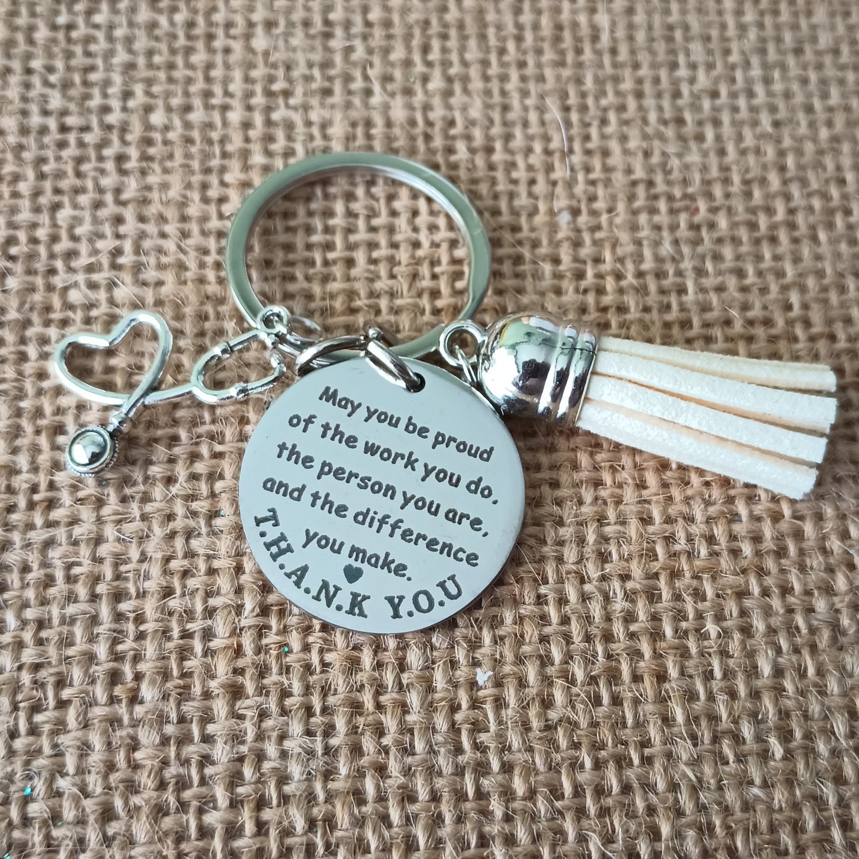 Inspirational Keychain Thank You Theme - Etsy