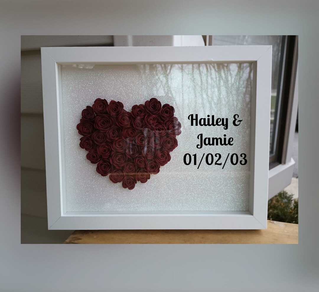 Love/anniversary/valentine's Day Shadow Box Gift - Etsy
