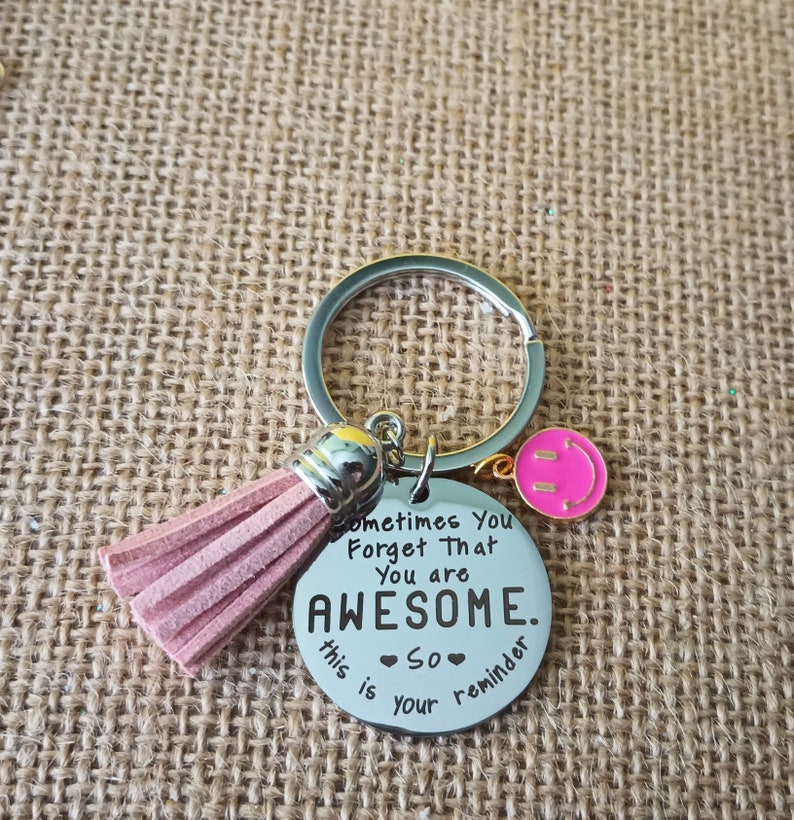Inspirational Keychain-you Are Awesome - Etsy