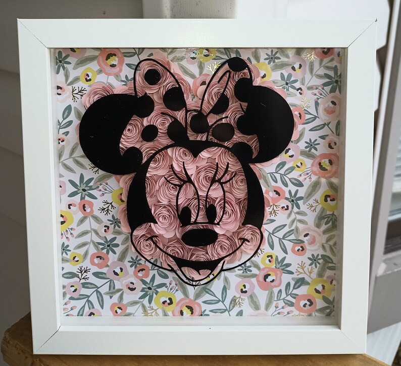 Minnie Mouse Shadow Box Nursery Decor/baby Shower Gift - Etsy