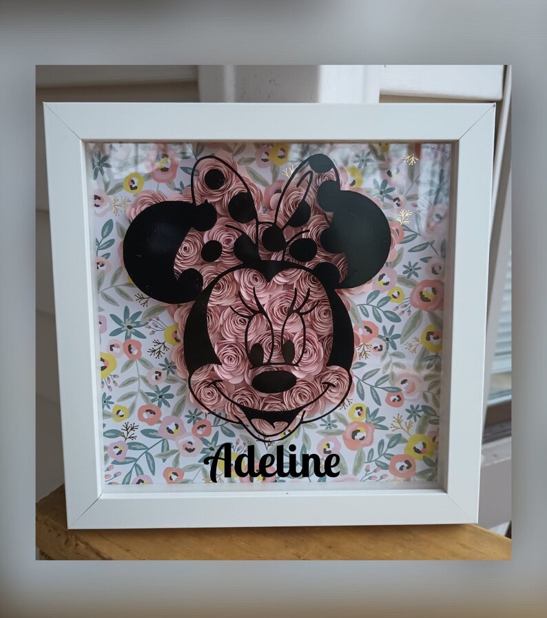 Minnie Mouse Shadow Box Nursery Decor/baby Shower Gift - Etsy