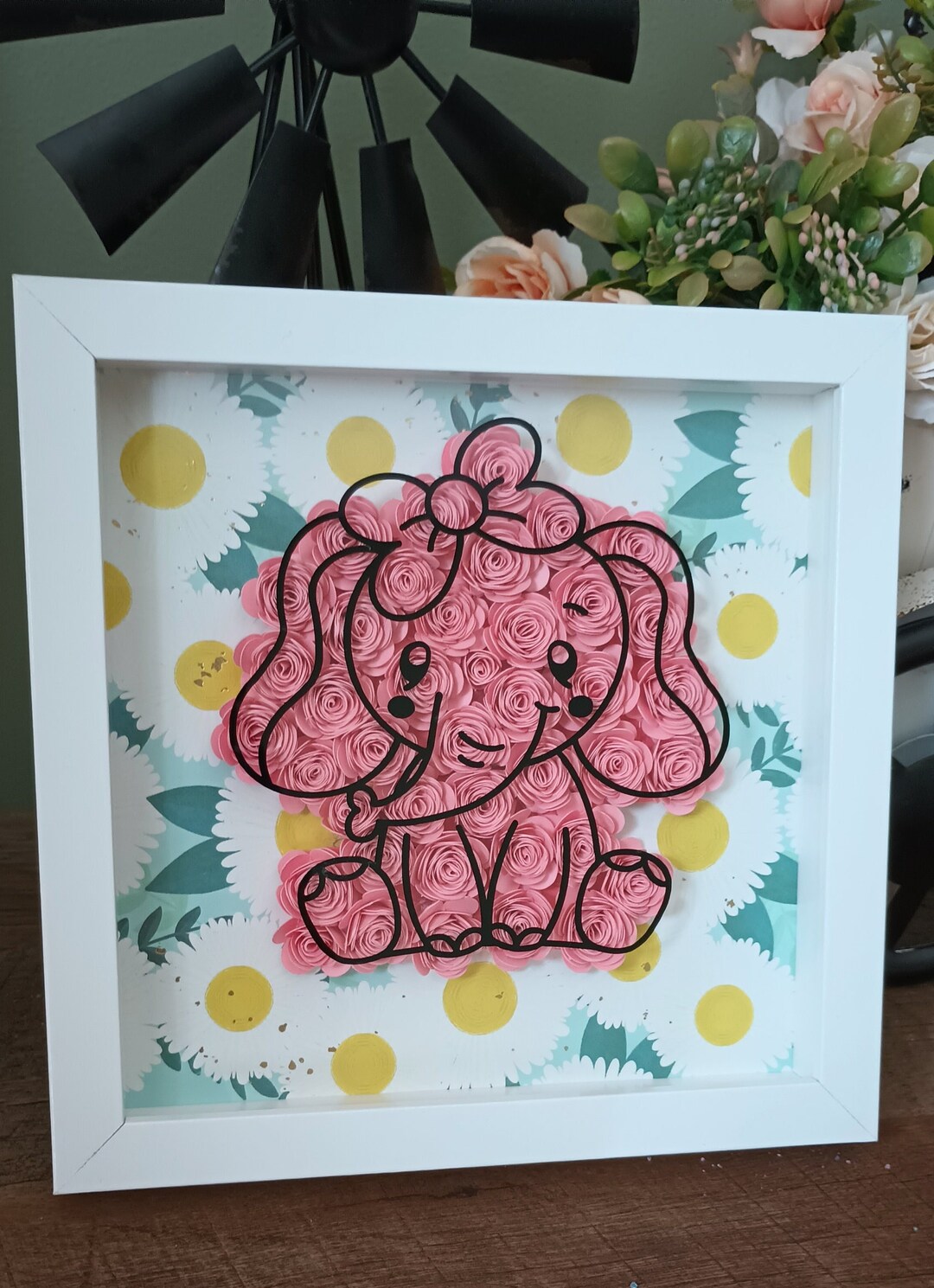 Baby Elephant Shadow Box Nursery Decor - Etsy