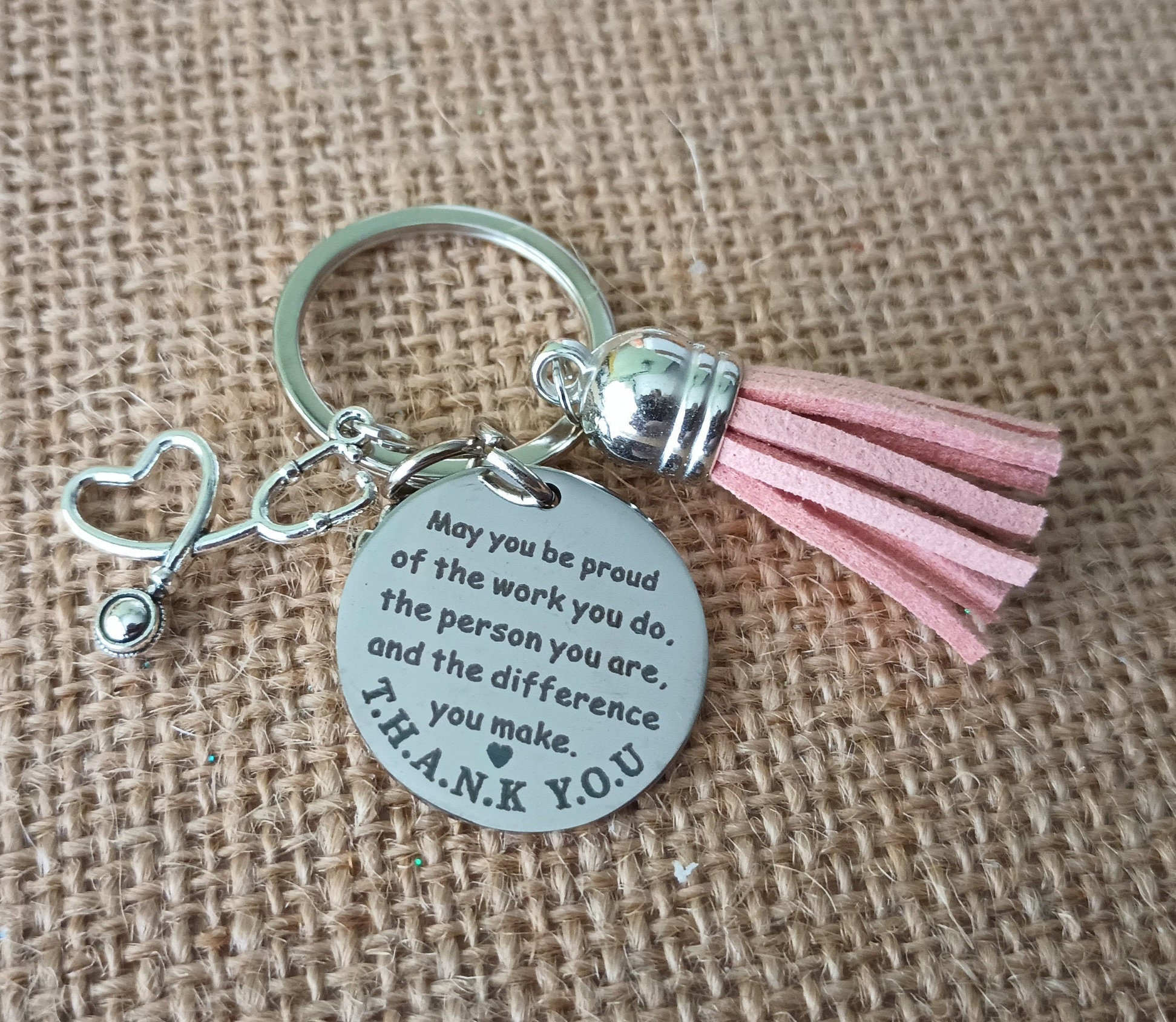 Inspirational Keychain- Thank You Theme - Etsy