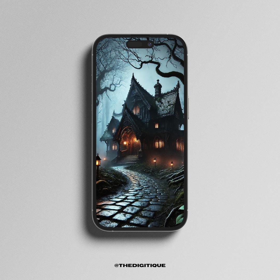 Haunted Mansion iPhone Wallpaper | 4K Gothic Horror Background | Dark ...