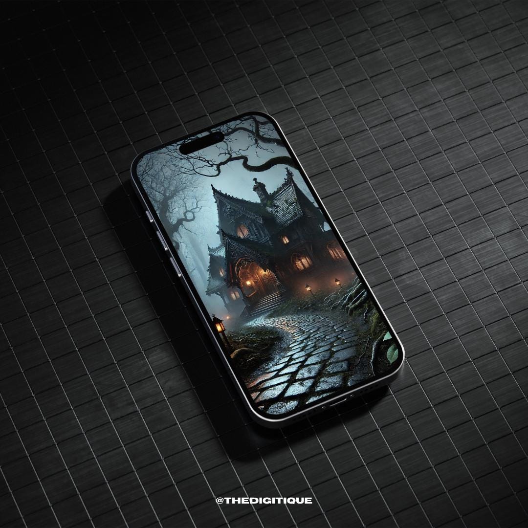 Haunted Mansion iPhone Wallpaper | 4K Gothic Horror Background | Dark ...
