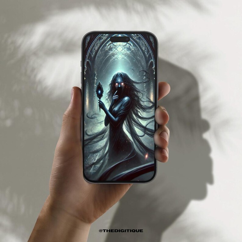 Phantom Enchantress 4K iPhone Wallpaper – Dark Fantasy Lock Screen - Etsy