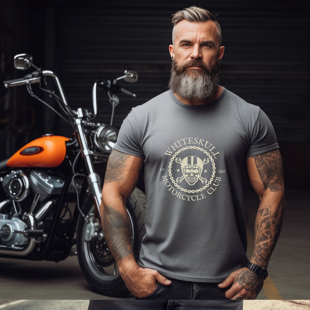 Motorcycle Club T-shirt, Motorcycle Shirt for Men, Rebel Biker Apparel ...