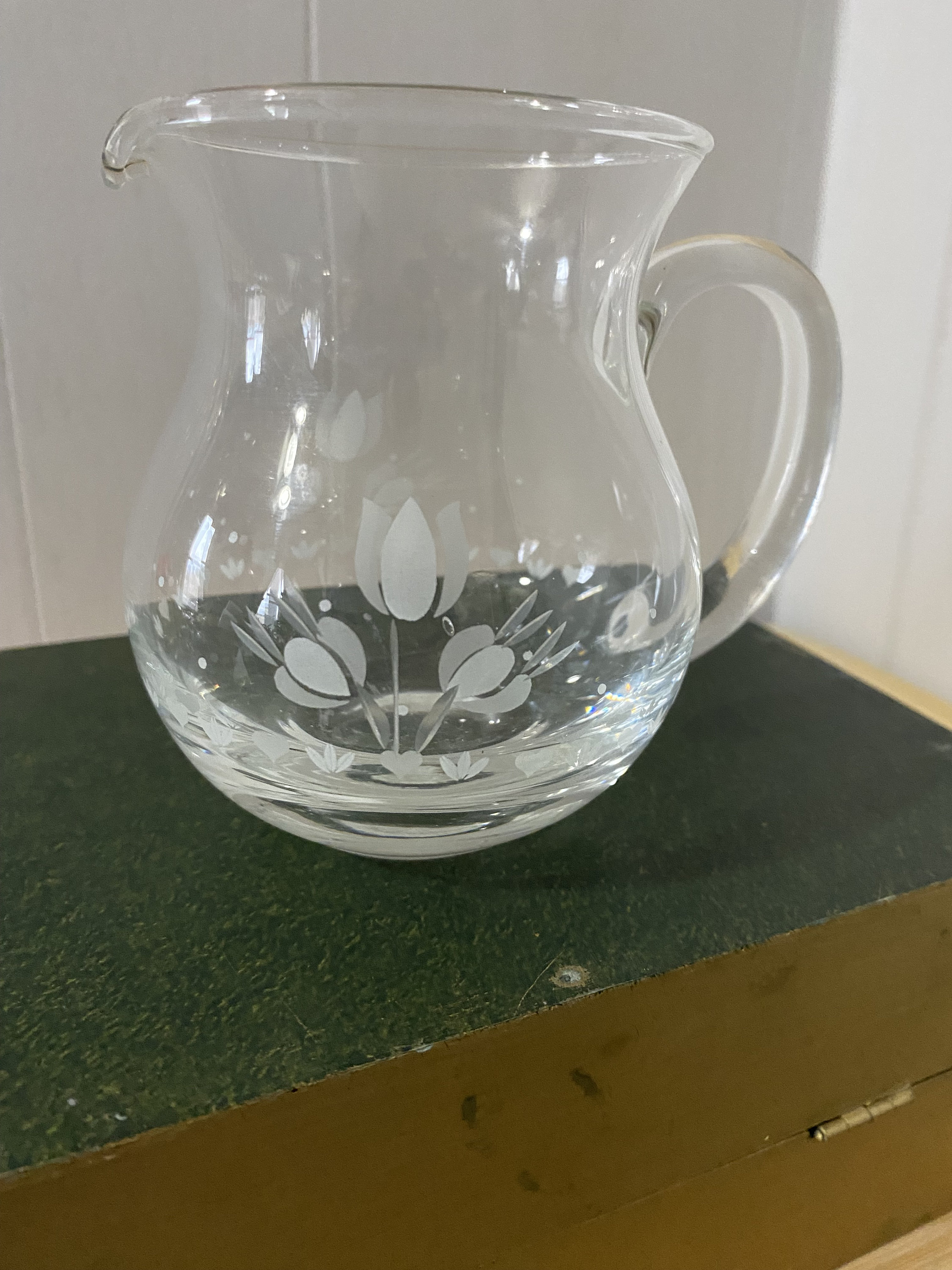 Rebecca Handcut Crystal Creamer From Colony - Etsy