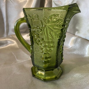 Anchor Hocking Avocado Glass Pitcher - Etsy