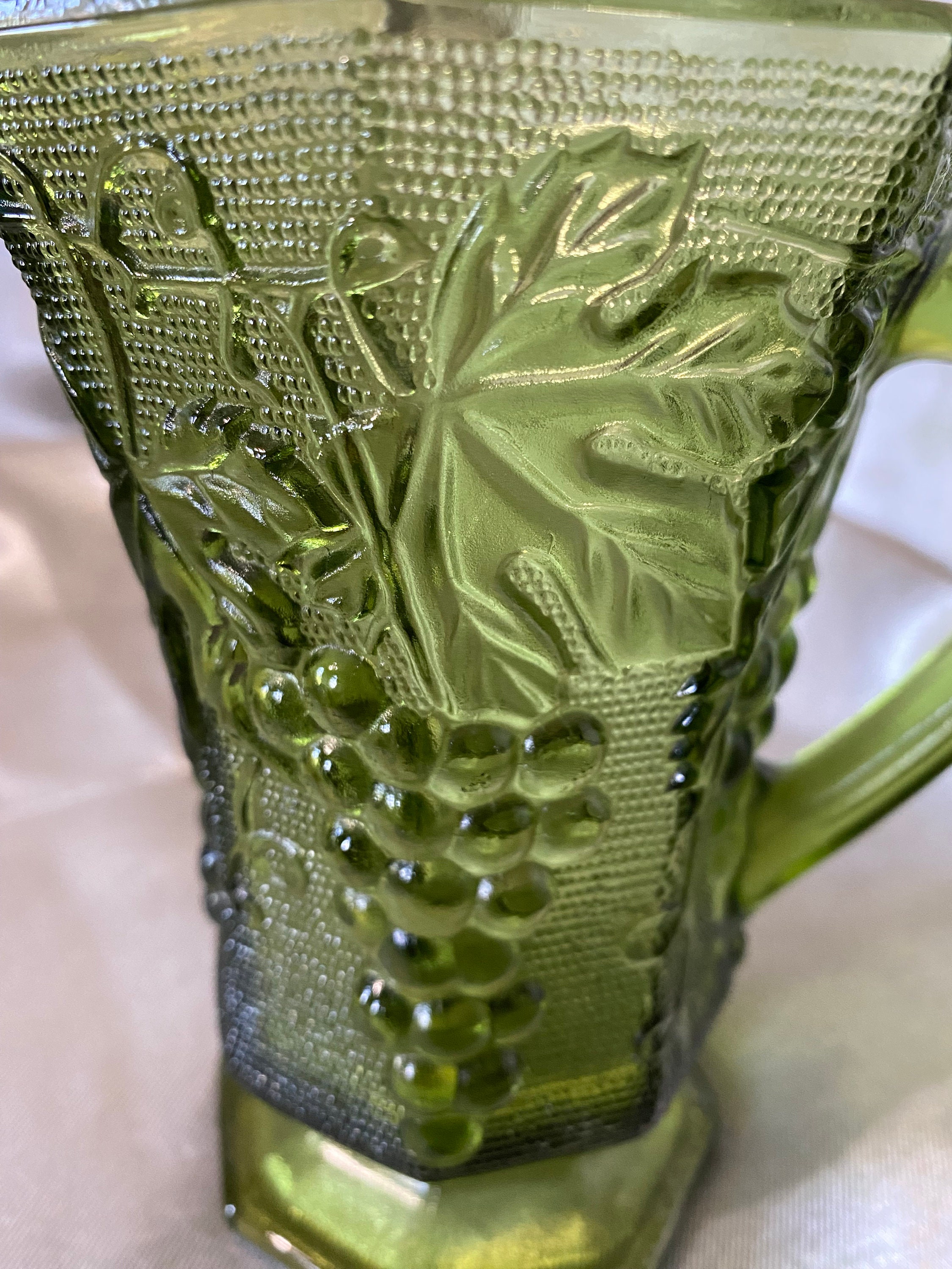 Anchor Hocking Avocado Glass Pitcher - Etsy
