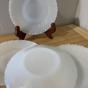 Set of 6 Small Milk Glass Termocrisa Saucers - Etsy