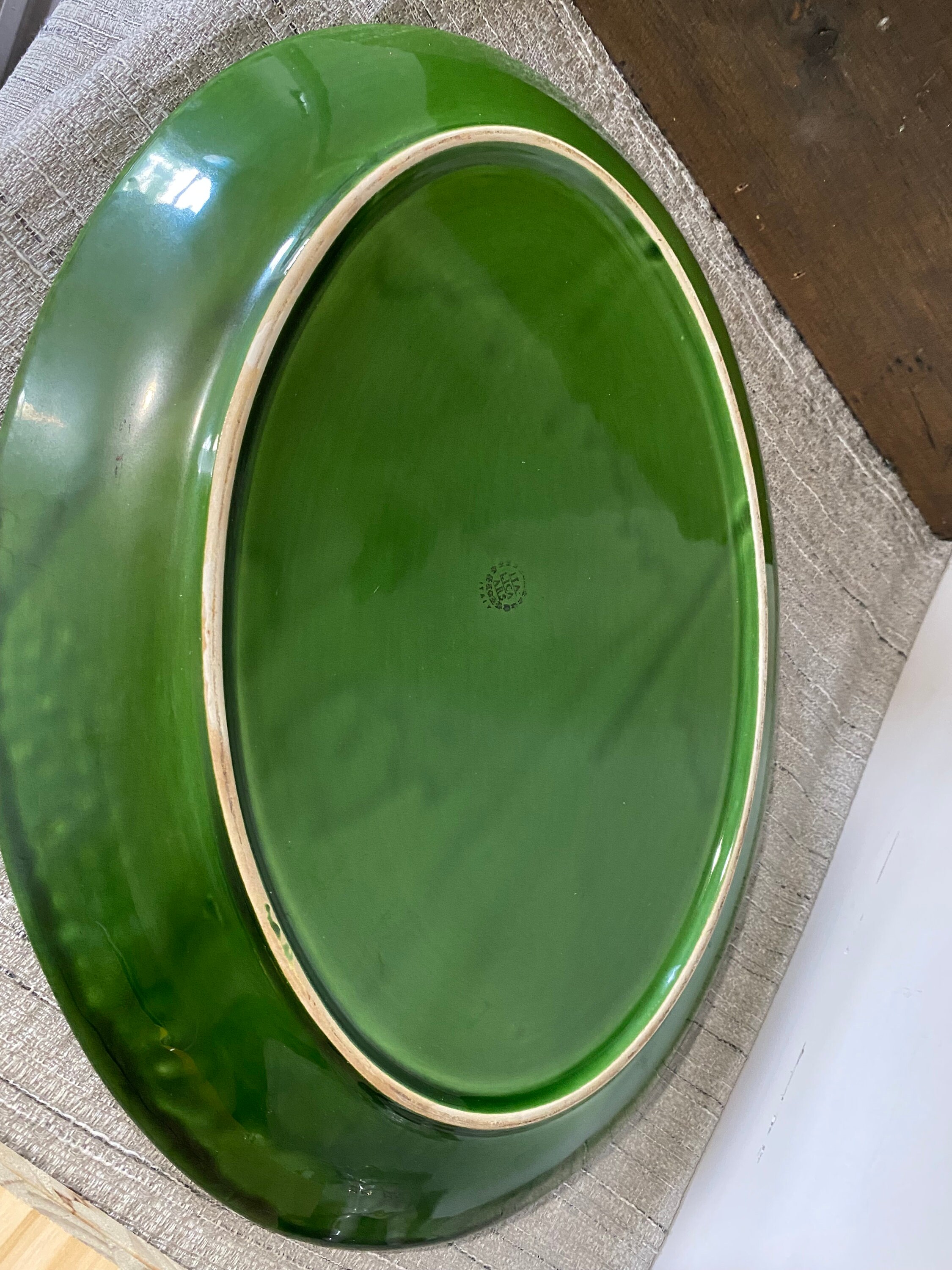 Large Ceramic Christmas Serving Platter Italica ARS - Etsy