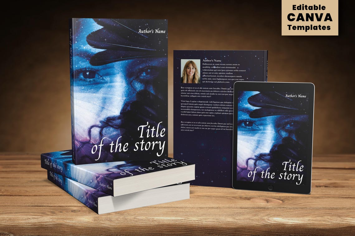 A Complete, Editable Book Cover Template, Ready-made Book Cover Design ...