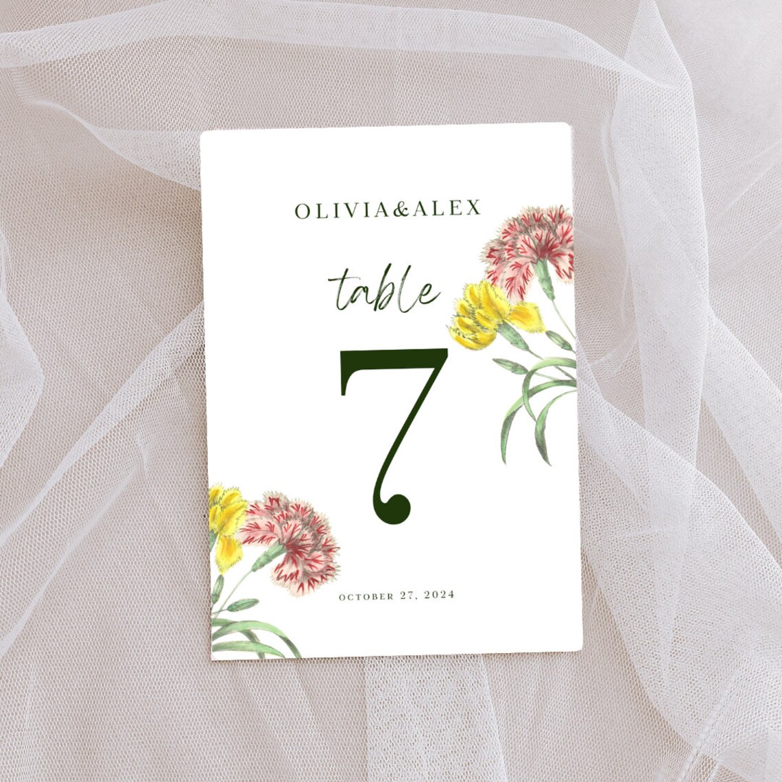 Table Number Card Template, Wedding Table Number, Printable Wedding ...