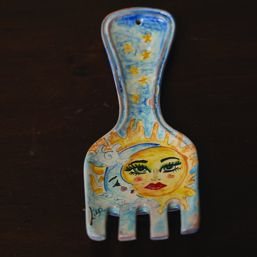 Hand Painted Ceramic Spoon Rest - Etsy