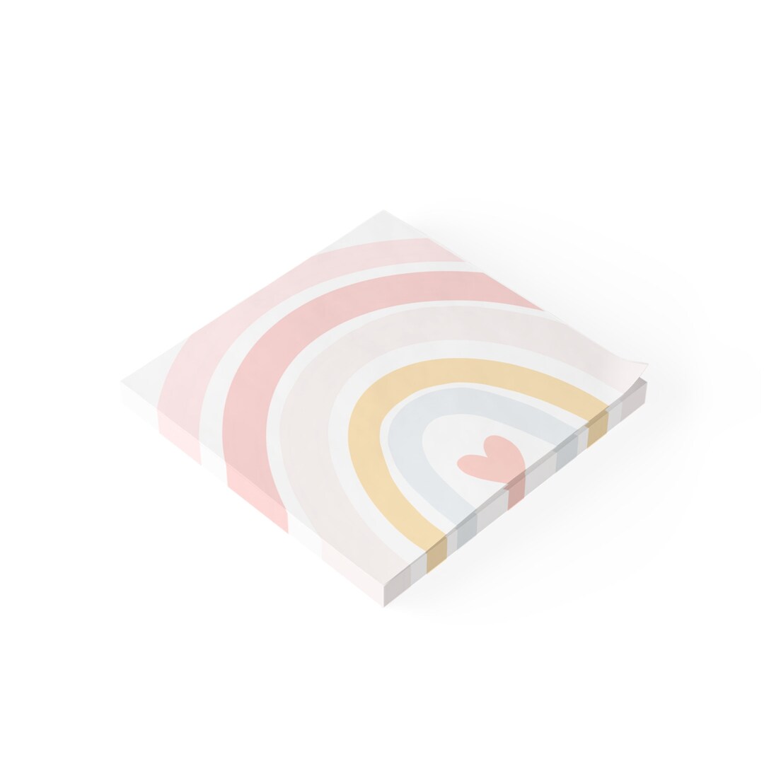 Preppy Rainbow Post-it Sticky Notes for School Supplies / - Etsy