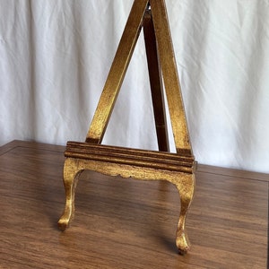 Large Italian Florentine Gold Gilt Wooden Display Easel - Etsy