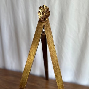Large Italian Florentine Gold Gilt Wooden Display Easel - Etsy