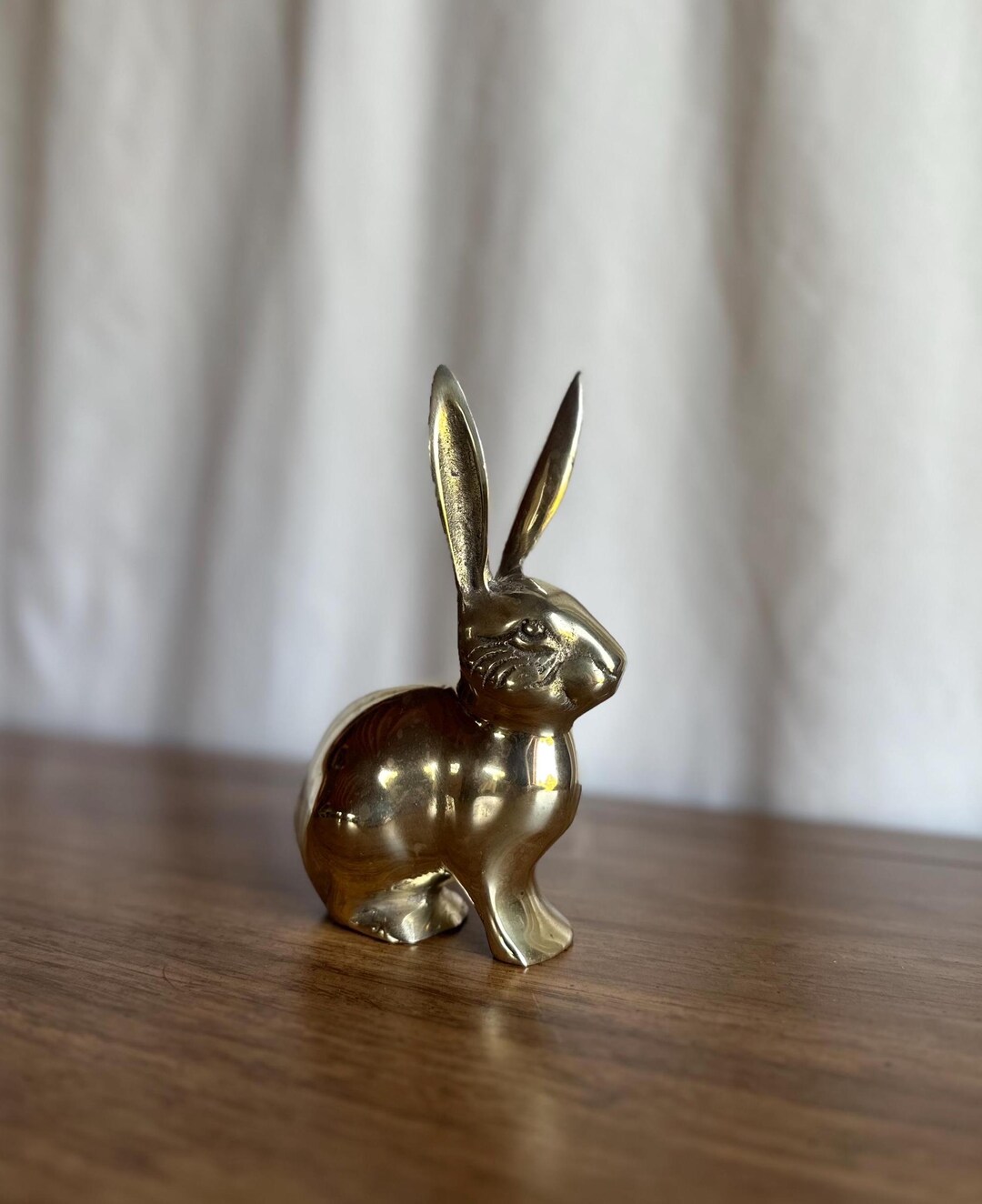 Vintage Brass Rabbit Figurine Sculpture - Etsy