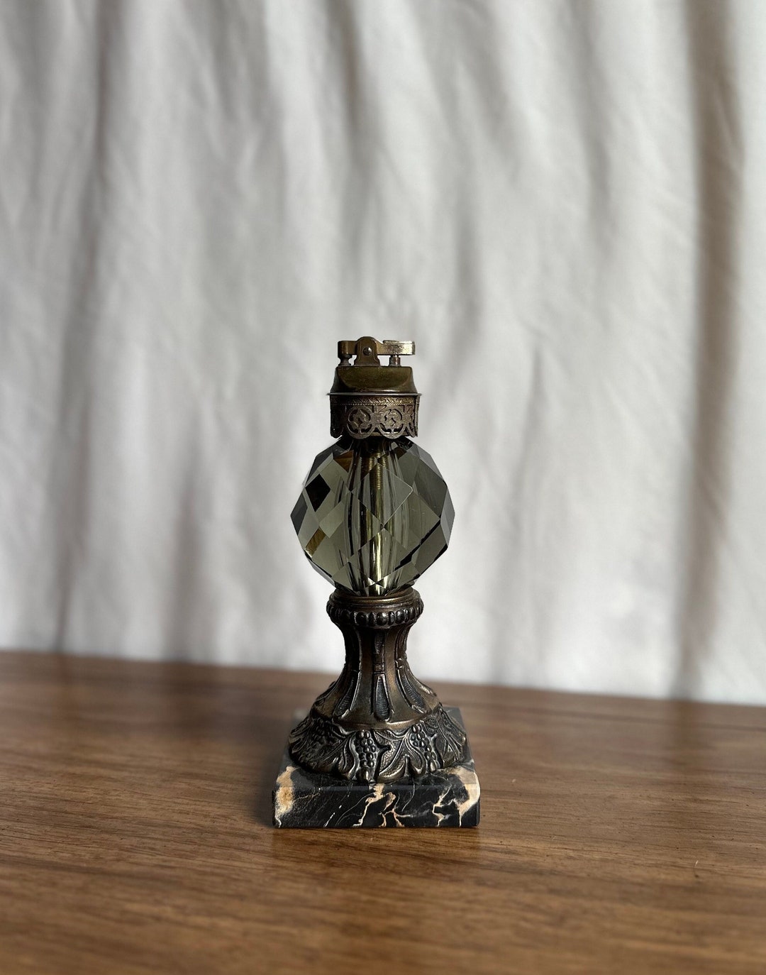 Mid 20th Century Italian Brass and Marble Table Lighter - Etsy