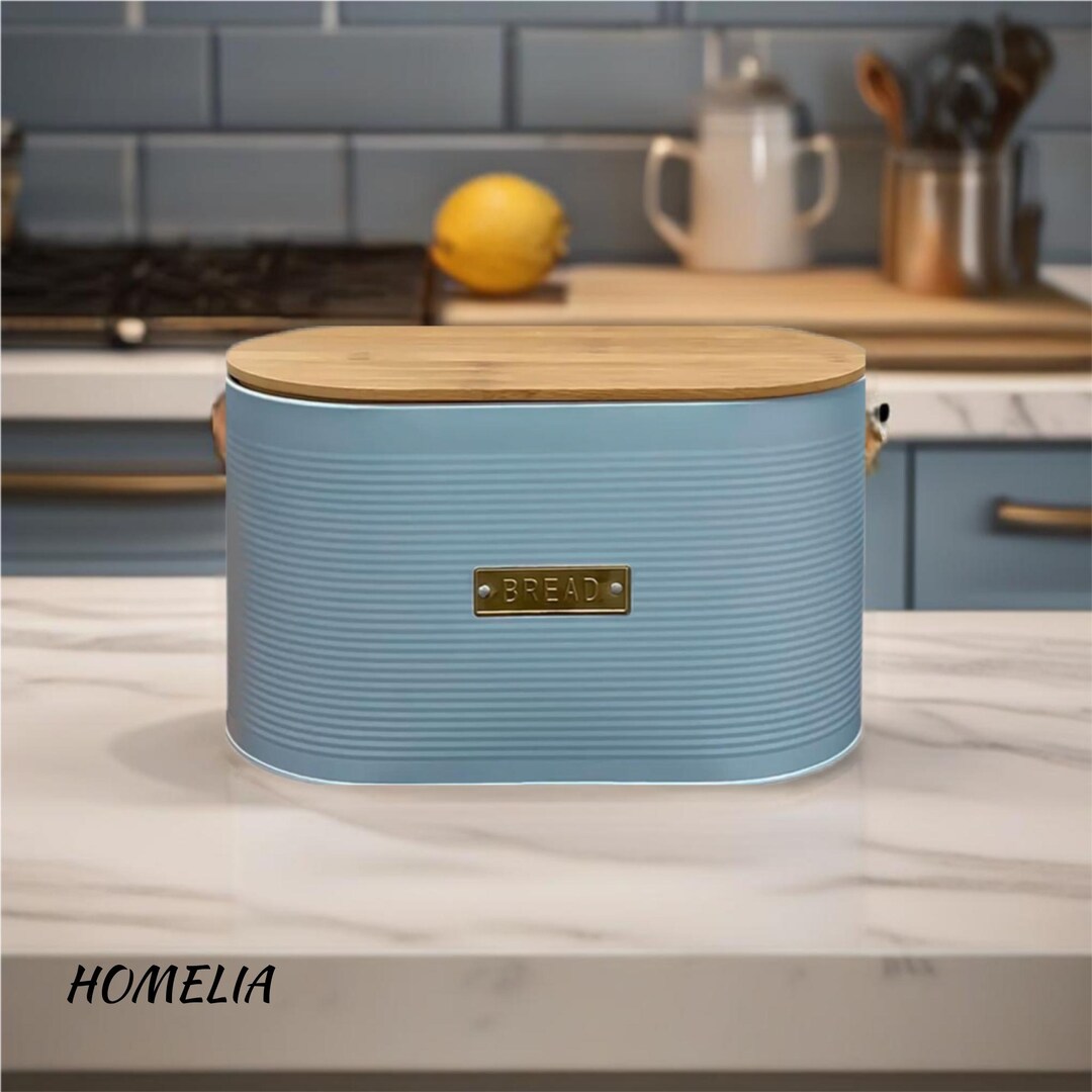 Copper Bread Bin With Bamboo Lid: Elegant Kitchen Storage - Etsy UK