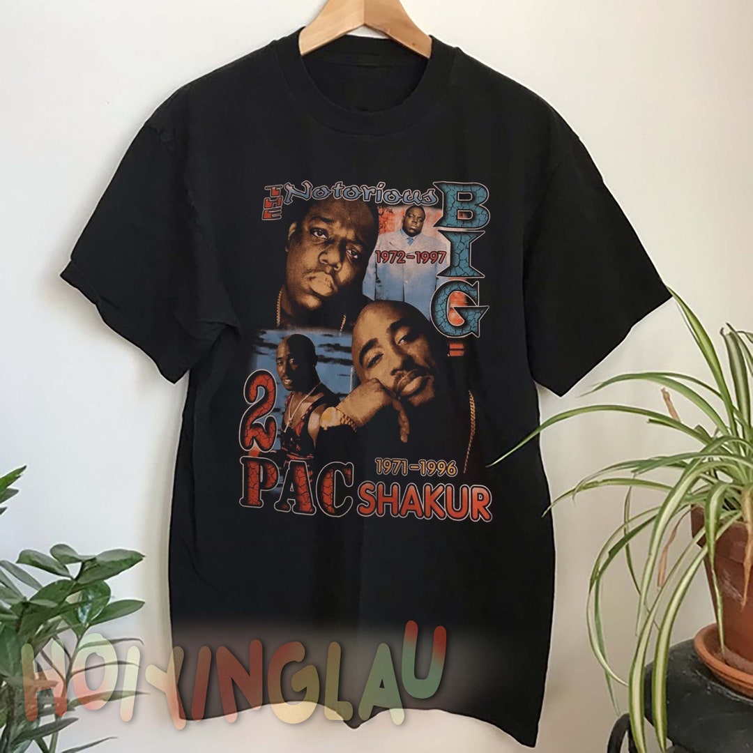 Tupac Shakur Rap Vintage 90s Graphic T-shirt, 2PAC Rap Hip Hop ...