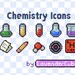 Pixel Art Chemistry Icons Digital Download Clip Art Image File - Etsy UK