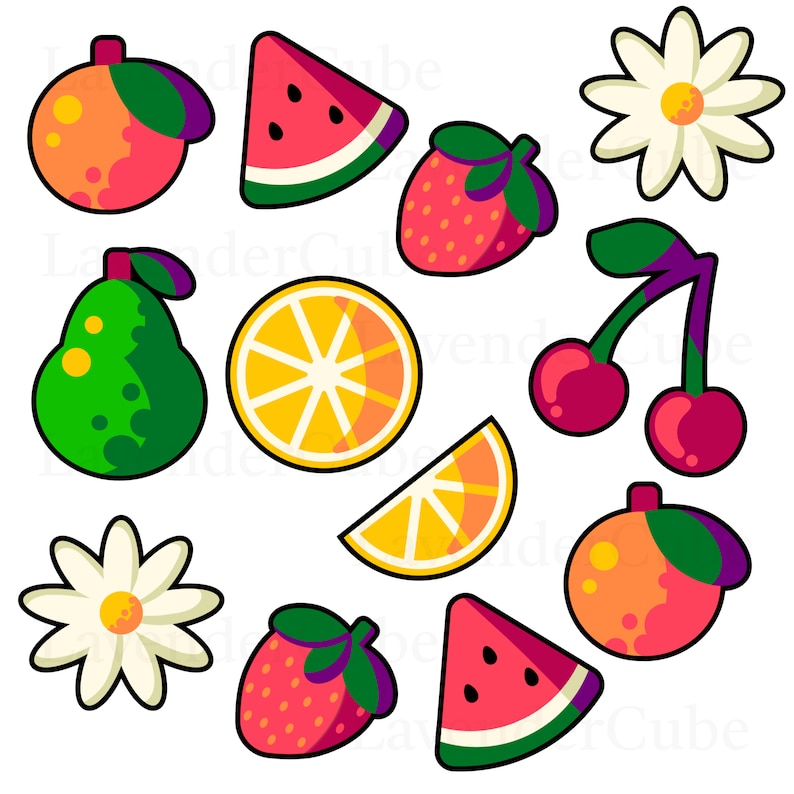 Fruit Clipart - Digital Download - 300 DPI - Png - Etsy