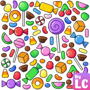 Candy Clipart - Digital Download - 300 DPI - Png - Jpg - Etsy