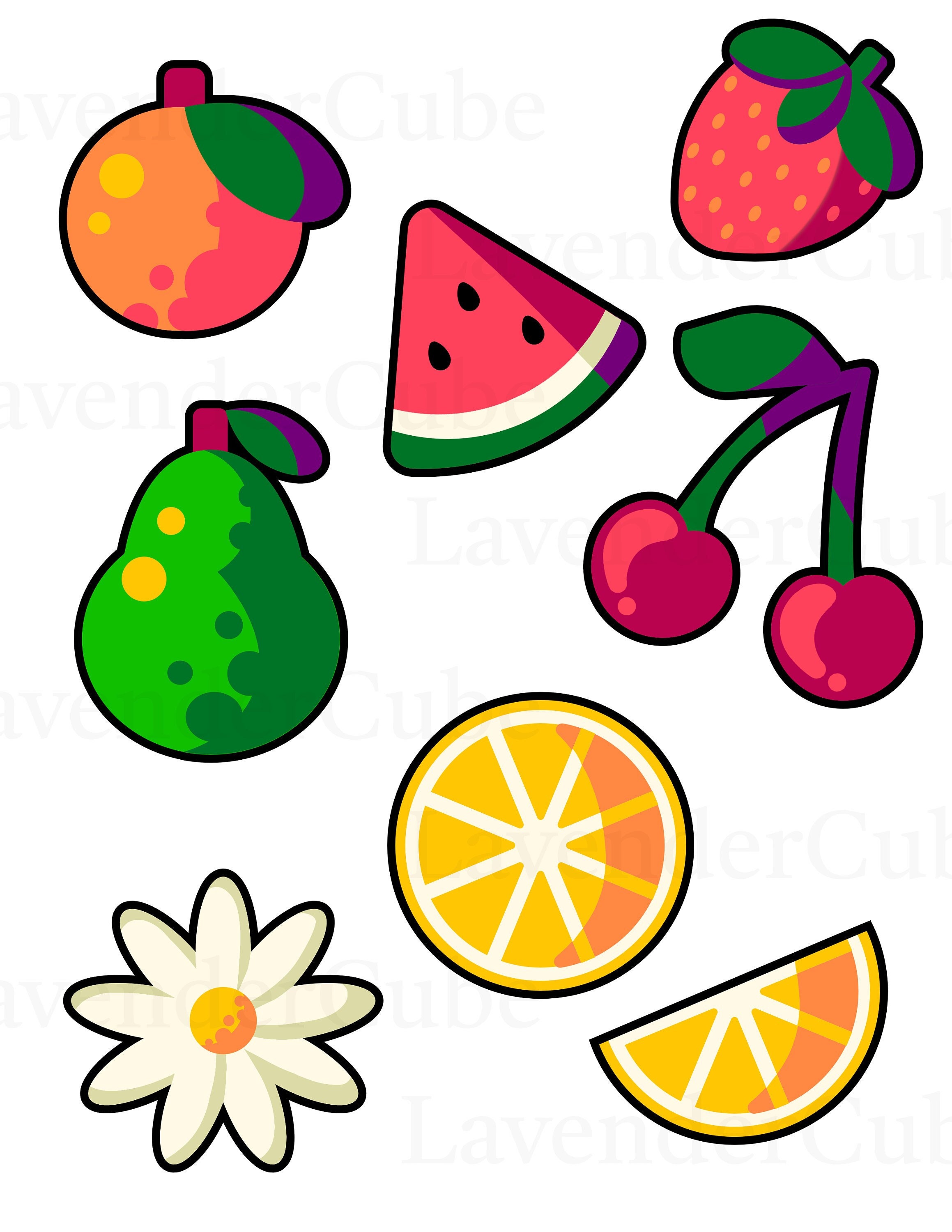 Fruit Clipart Digital Download 300 DPI Png - Etsy