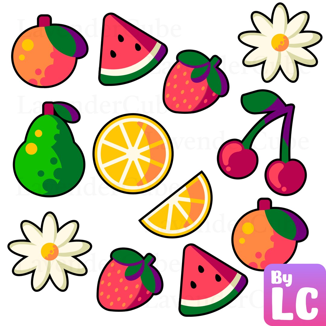 Fruit Clipart - Digital Download - 300 DPI - Png - Etsy