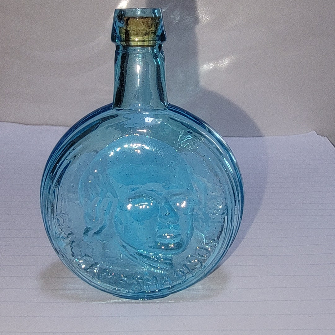 7 Small Vintage Blue Glass Tincture Bottles - Etsy
