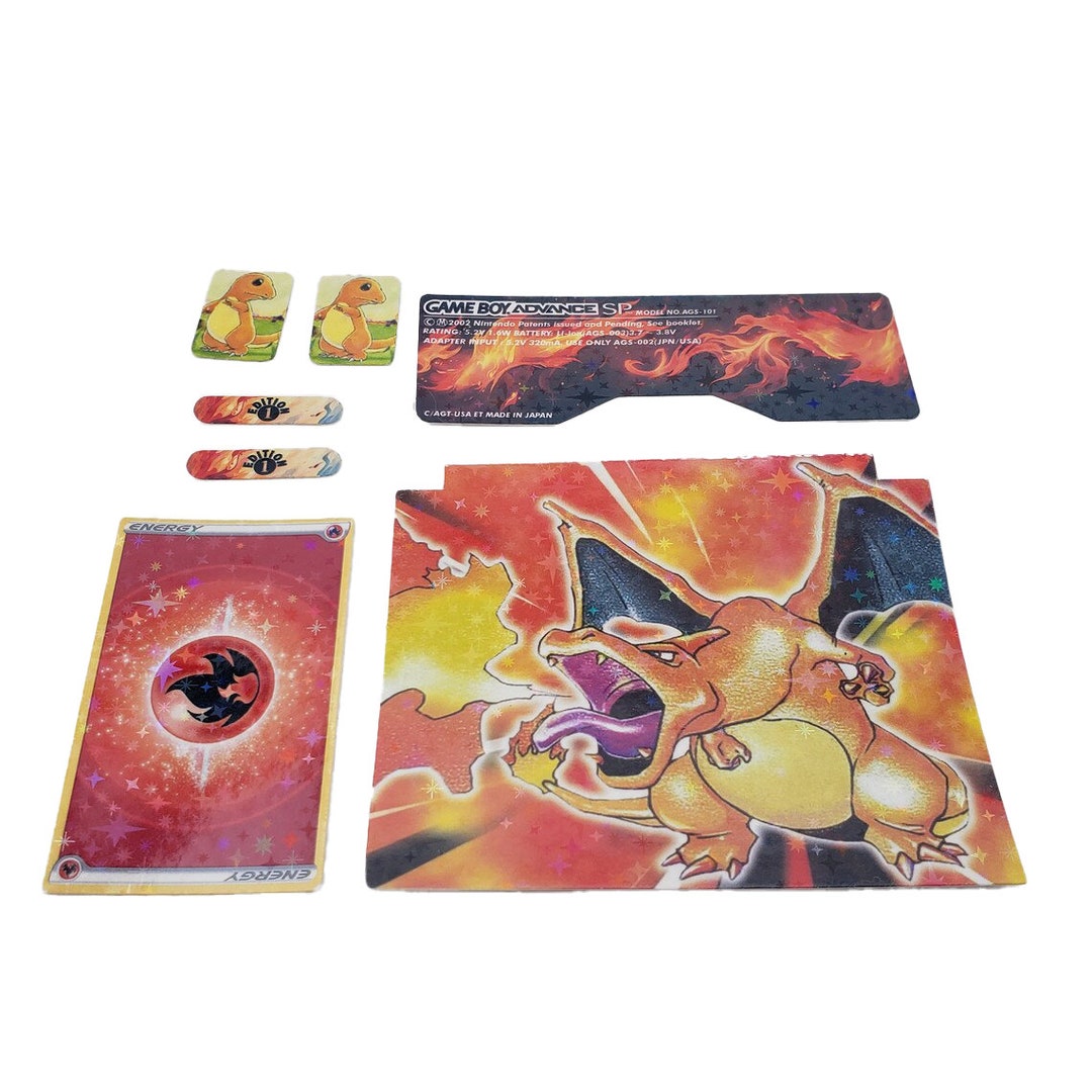 Charizard GBA SP Shell Insert Sticker Set Holographic - Etsy