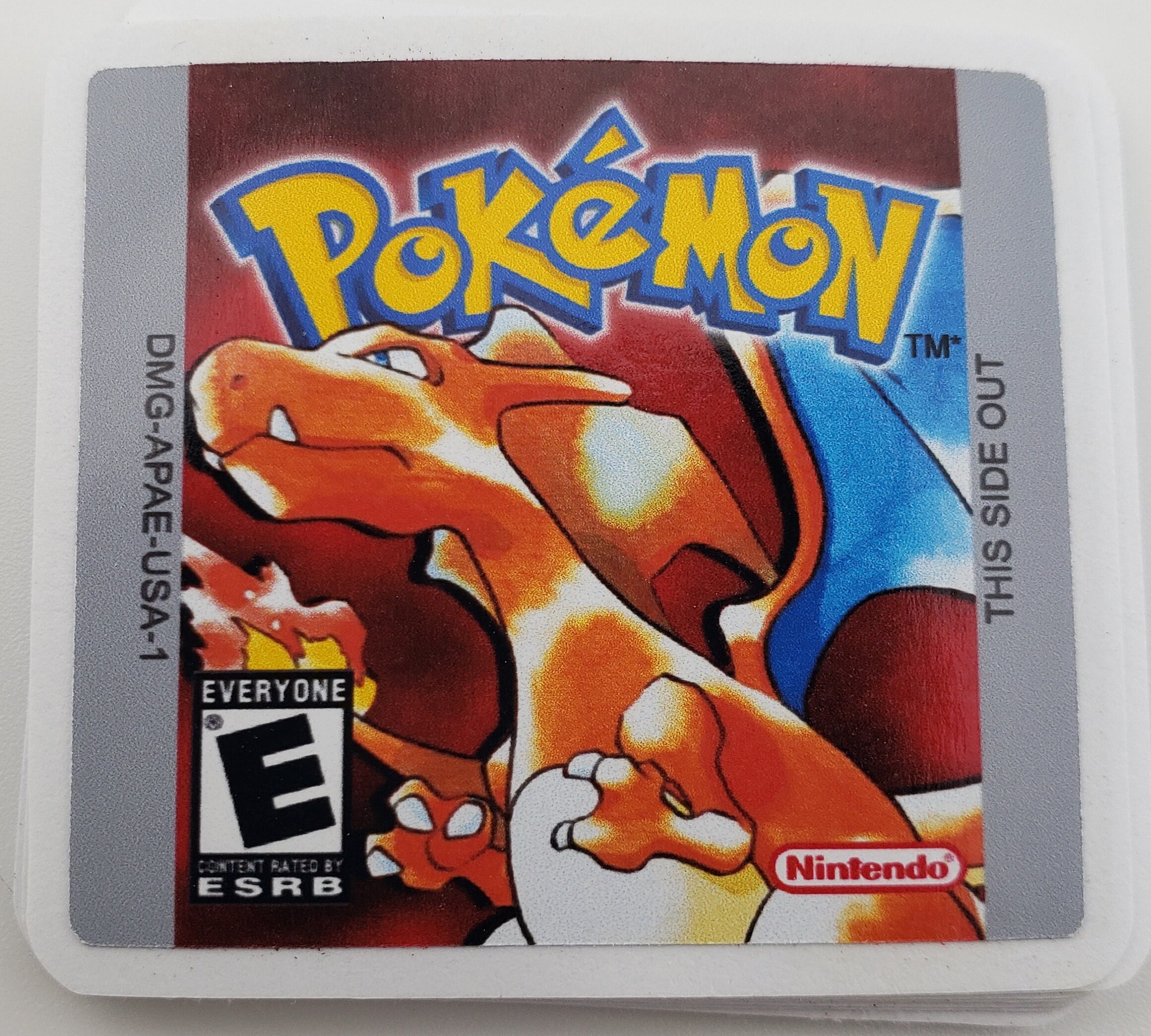 Pokemon Red Version Gameboy Labels Replacement Label Decal - Etsy