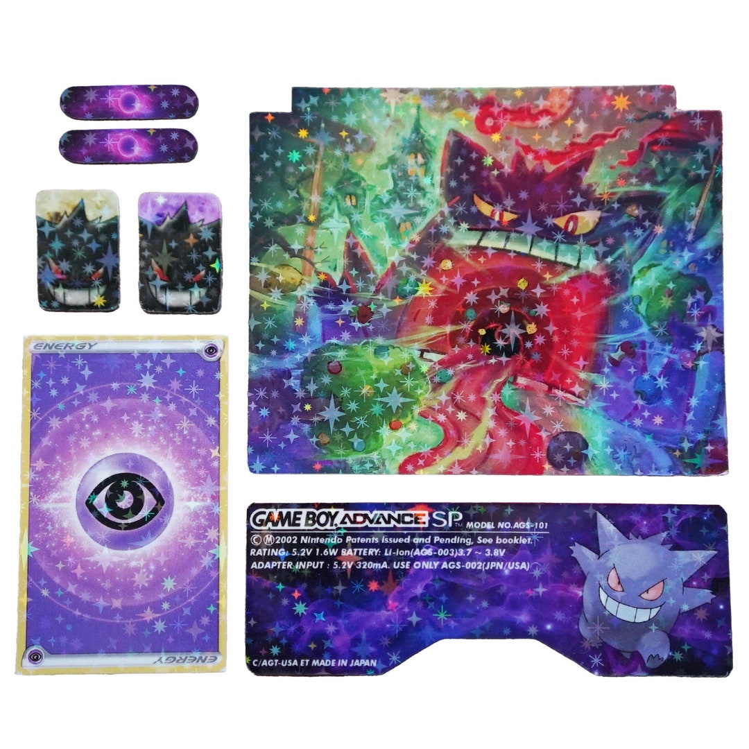 GBA SP Shell Insert Sticker Set Holographic - Etsy