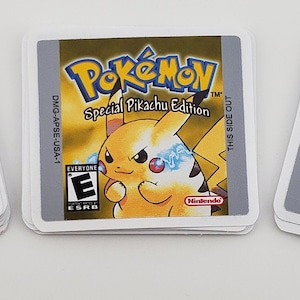 Pokémon Blue Version Gameboy Labels Replacement Label Decal Sticker ...