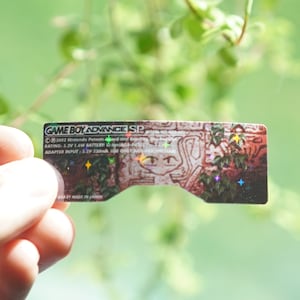 Ancient GBA SP Shell Insert Sticker Set Holographic Stars / Holographic ...