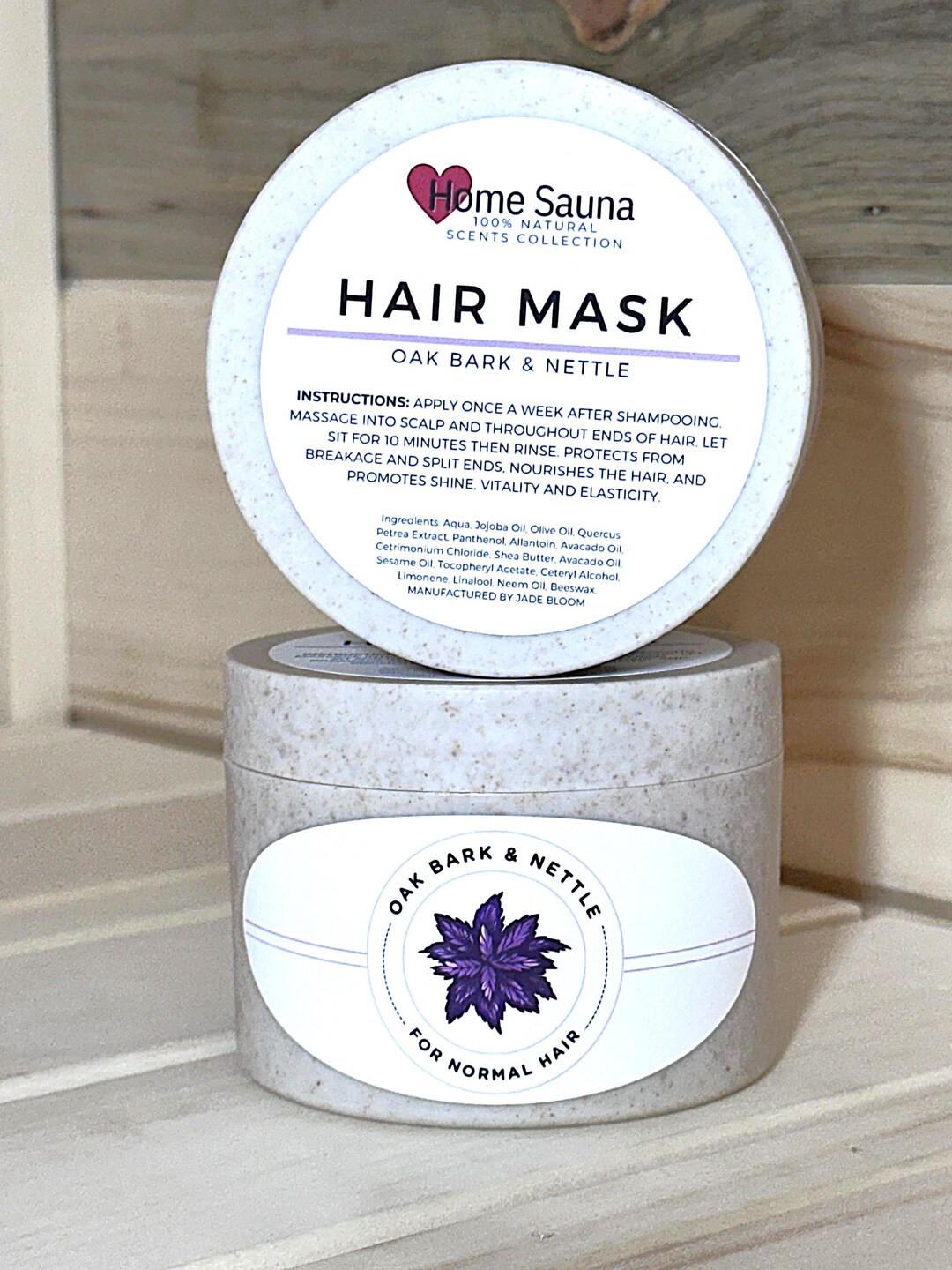 Natural Hair Mask- Normal Hair-oak Bark & Nettle - Etsy