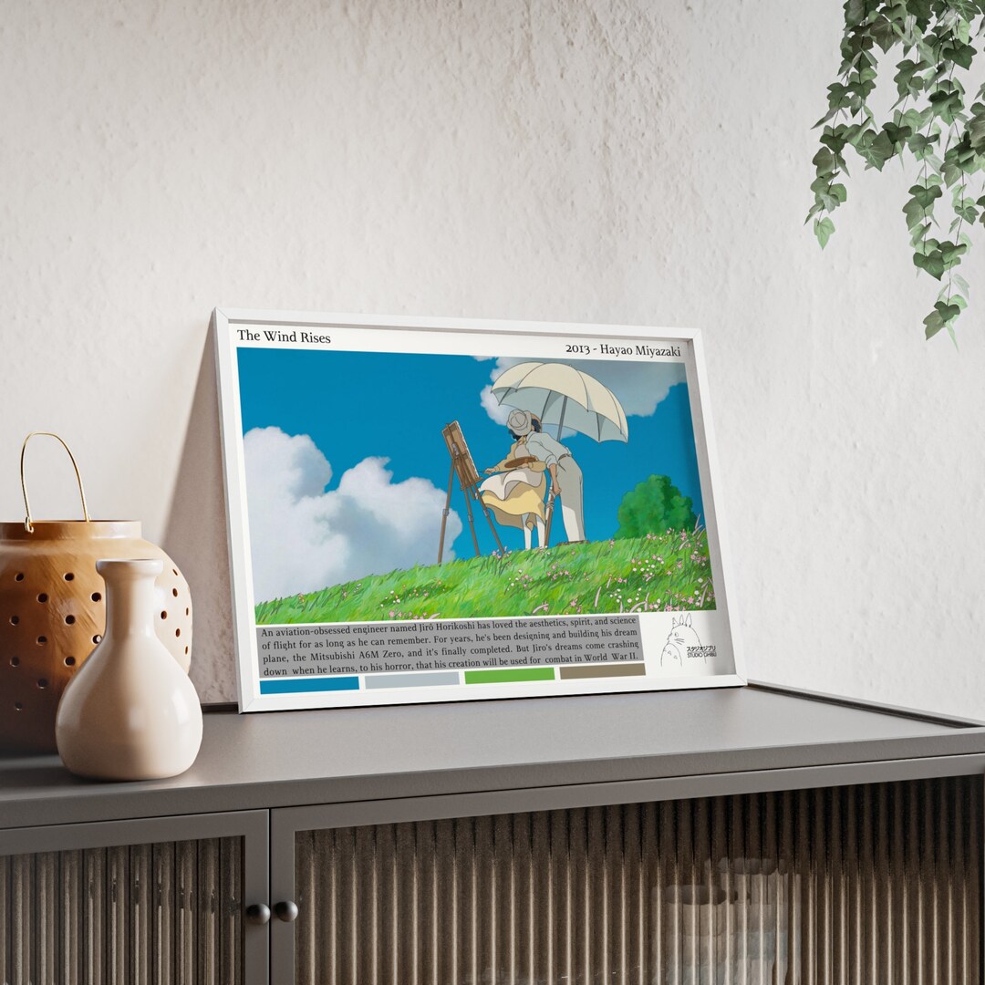 The Wind Rises Poster Studio Ghibli Home Decoration Jiro & Nahoko - Etsy