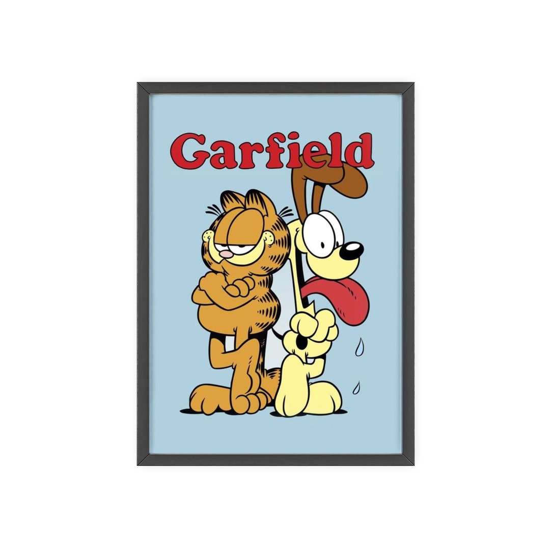 Garfield & Odie Poster - Etsy