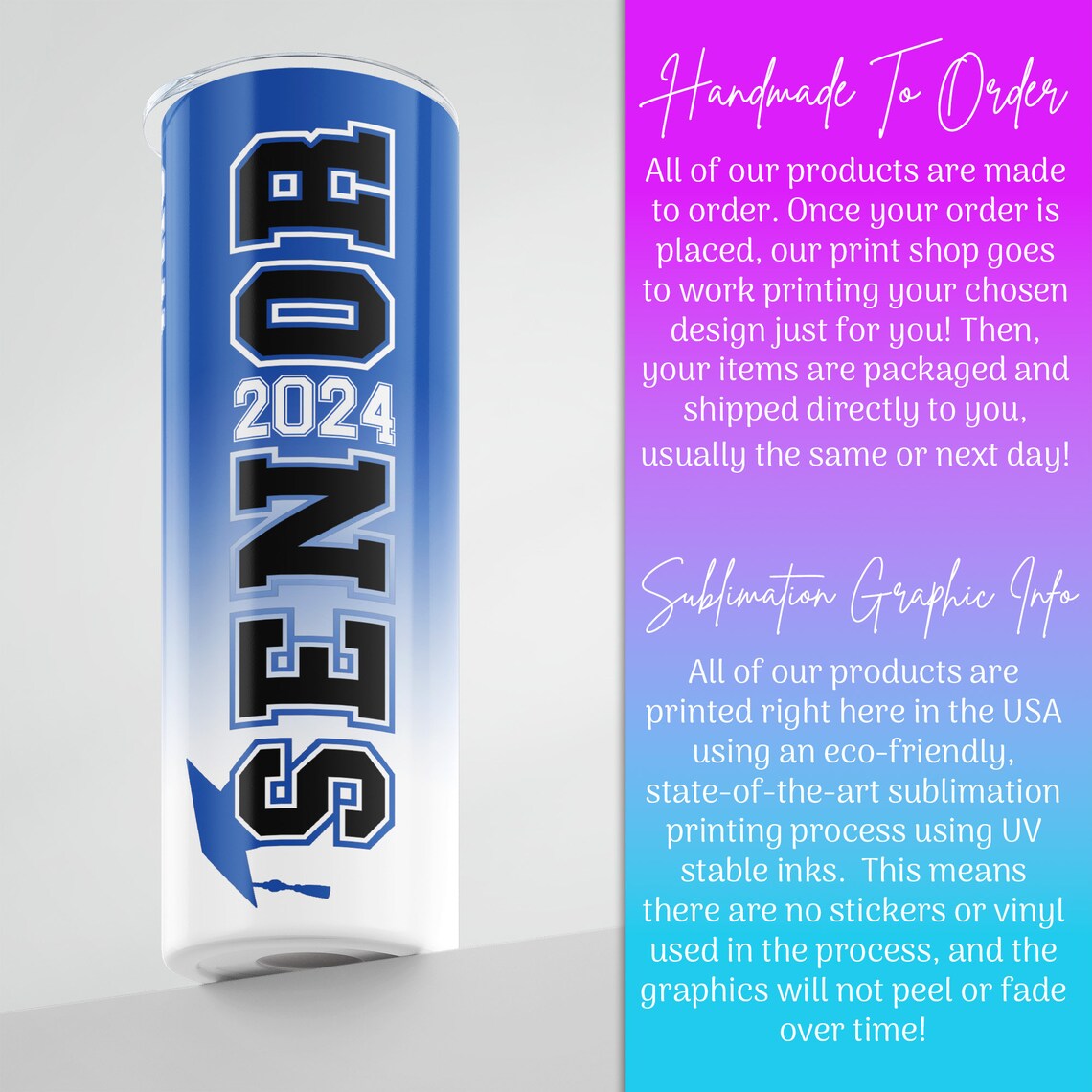 Personalized Senior Football Gifts, Custom Football Senior Tumbler ...