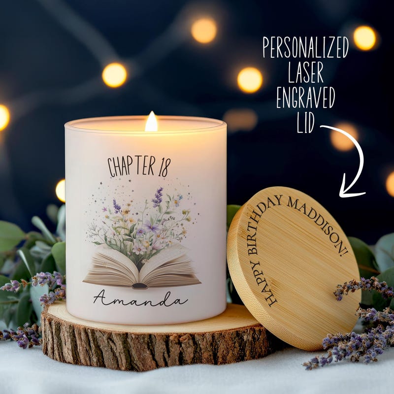 Book Scented Candle - Etsy