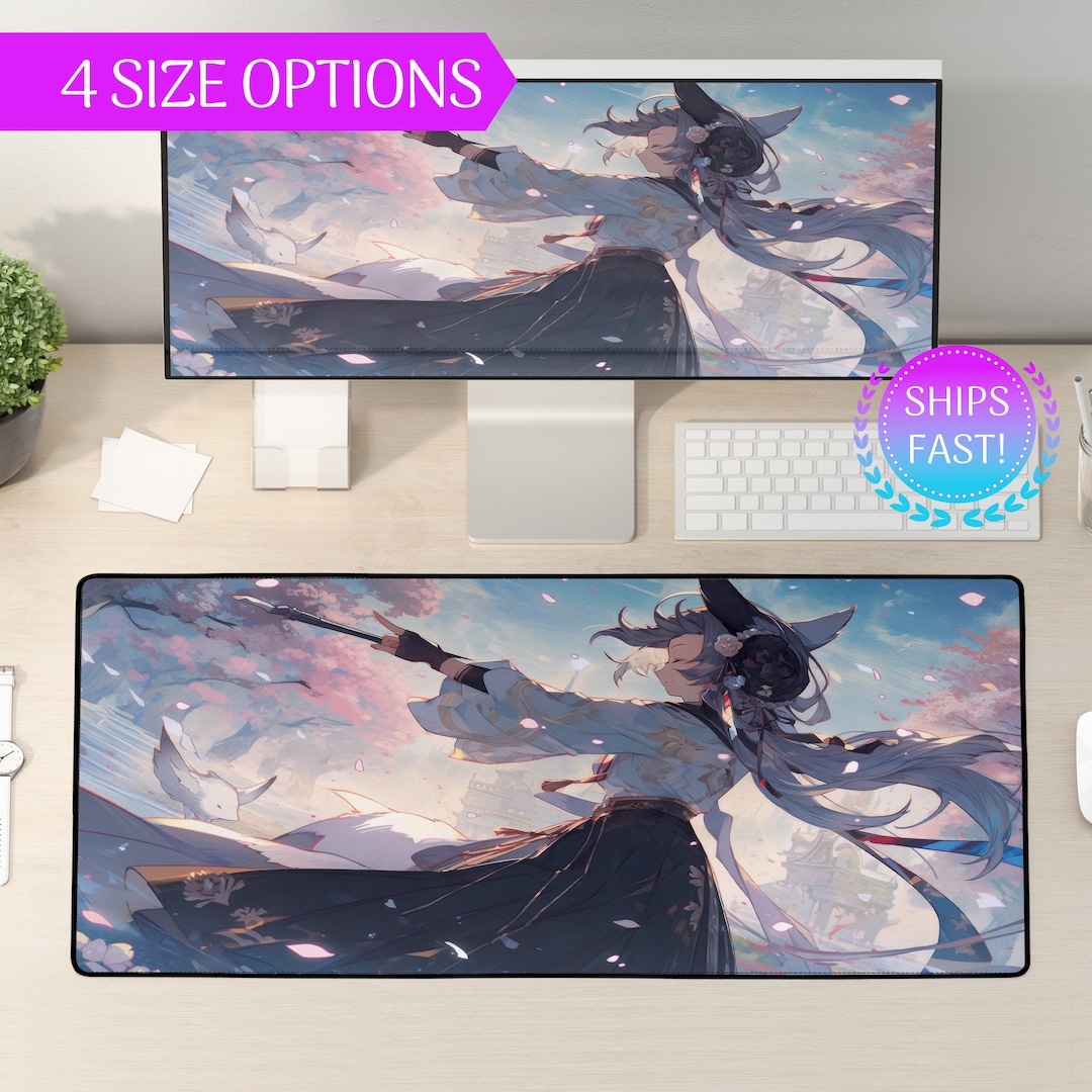 Anime Desk Mat X-large Deskmat for Gift Desk Mat Aesthetic Desk Mat XL ...